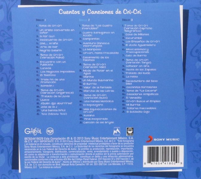 CRI-CRI - Cuentos y Canciones de Cri-Cri - Volumen 1 ( Digipack ...