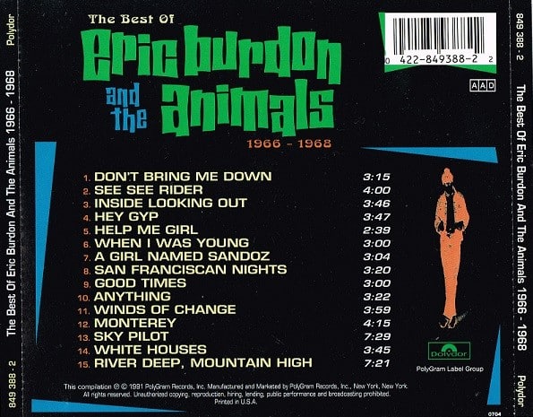 Eric Burdon And The Animals – The Best Of Eric Burdon And The Animals ...