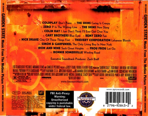 Garden State - Varios - Soundtrack - Music From The Motion Picture ...