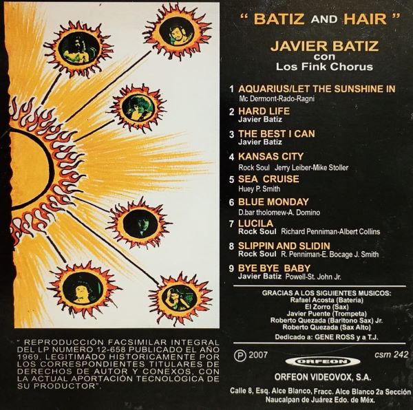 Javier Batiz And The Famous Finks – Batiz And Hair - Submarino Amarillo ...