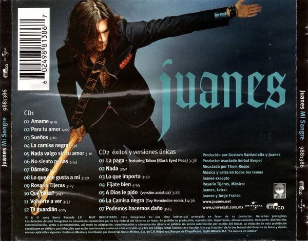 Juanes - Mi Sangre - Edicion Especial ( 2 Cds ) - Submarino Amarillo Mexico