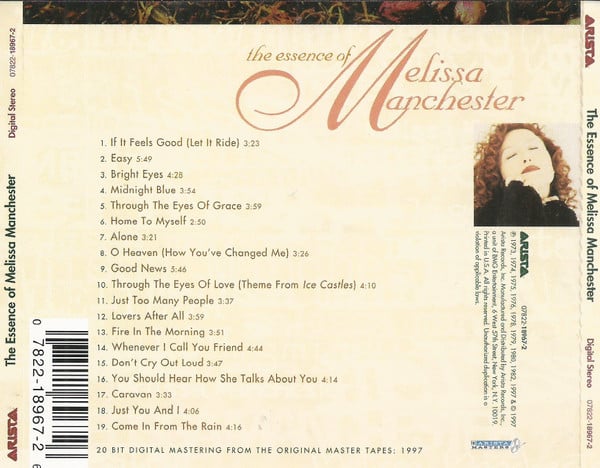 Melissa Manchester – The Essence Of Melissa Manchester - Submarino ...