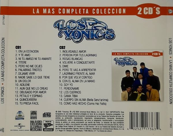 Los Yonics - La Mas Completa Coleccion ( 2 Cds ) - Submarino Amarillo ...